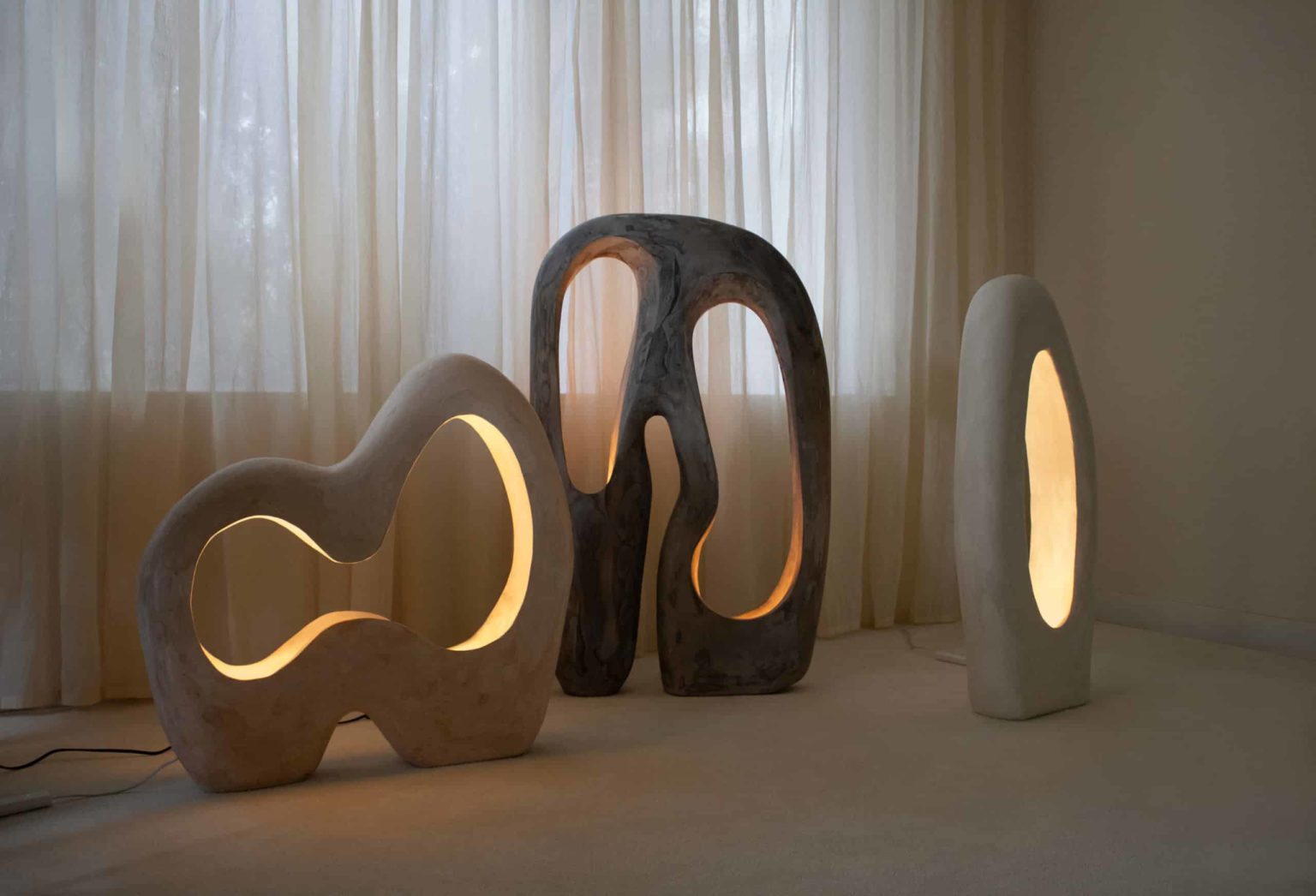 Infinite Lamp - Handmade sculptural floor lamp - Studio AOAO